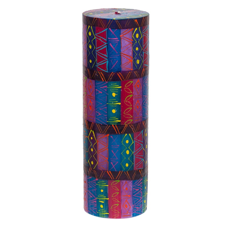 Fairtrade Colourful Pyramid Pillar & Ball Candles African - Etsy