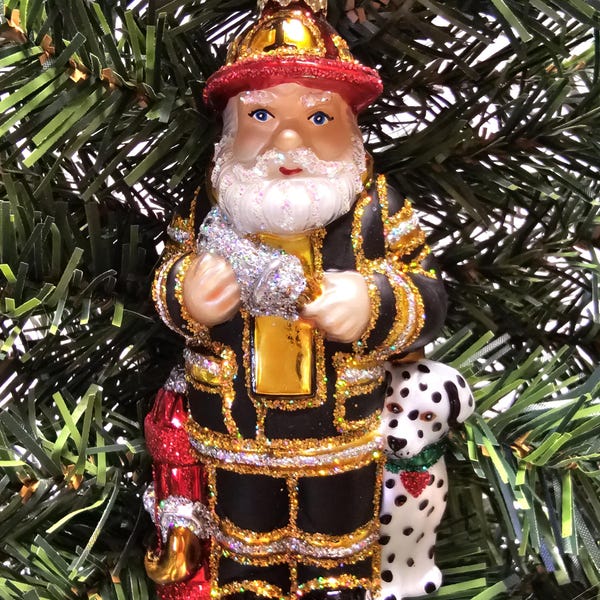Fireman Santa - Etsy