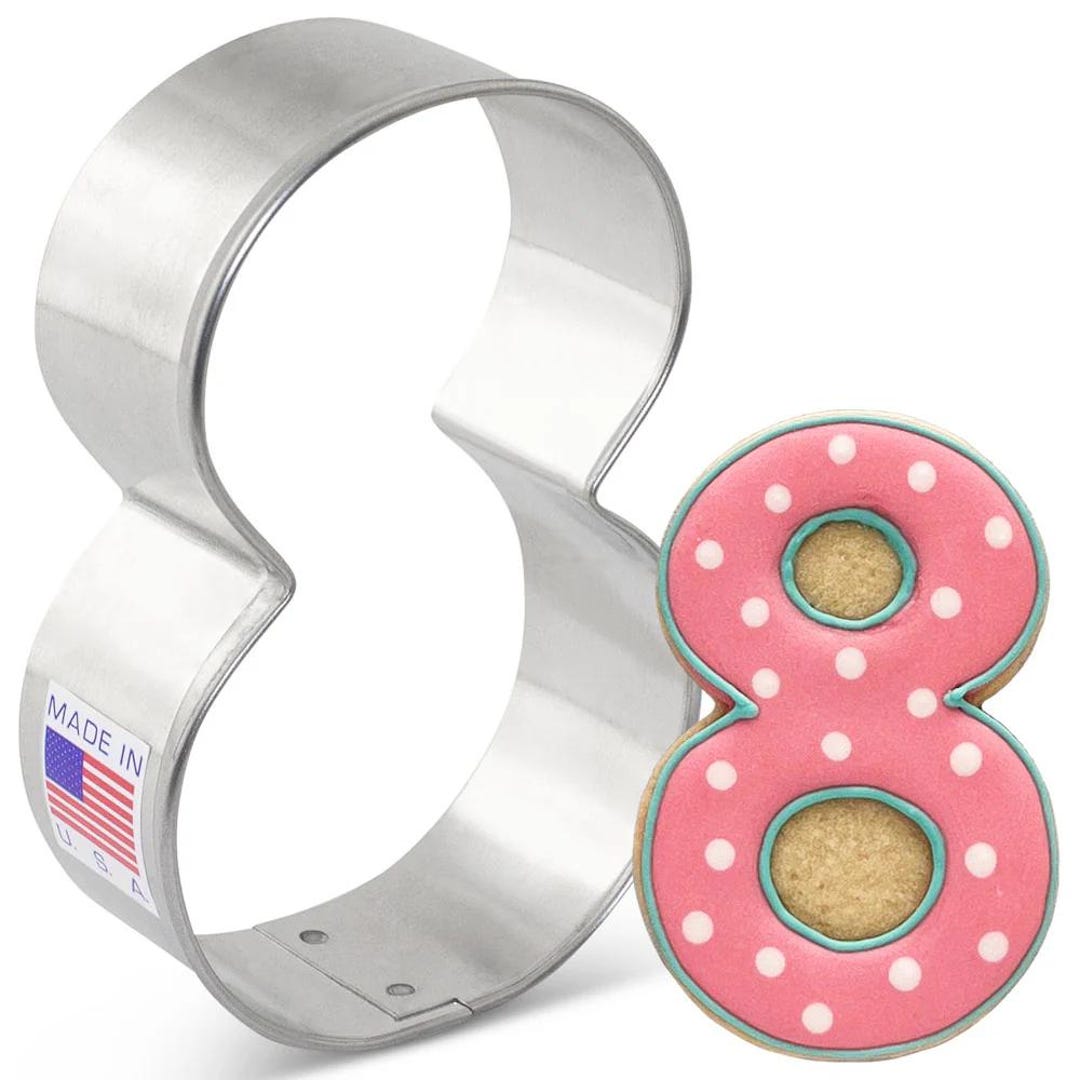 Cookie Cutter-number 8 Cookie Cutter ~ Ann Clark Metal Baking Tool for ...