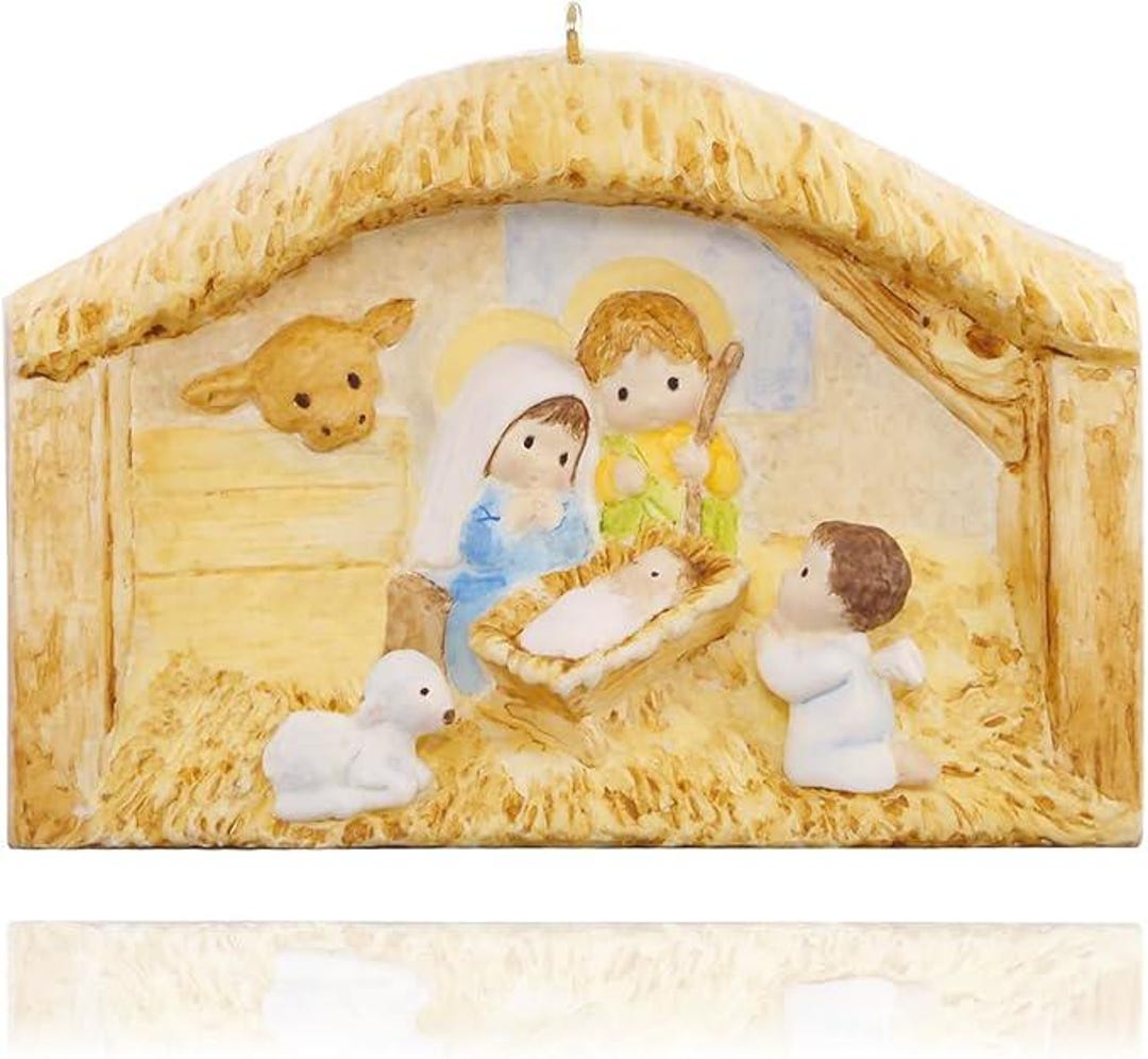 Hallmark 2015 the First Christmas Nativity Book Seasonal Christmas Tree ...