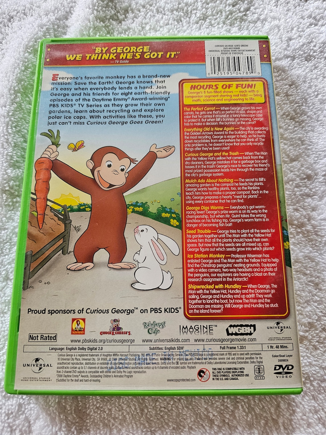 Curious George Goes Green Dvd Movie - Etsy