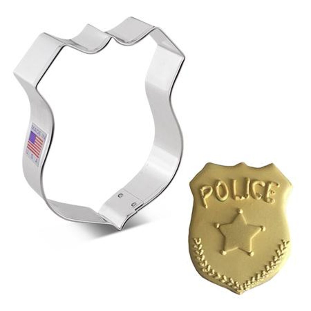 Cookie Cutter-police Badge~ Ann Clark Metal Baking Tool for Birthday ...