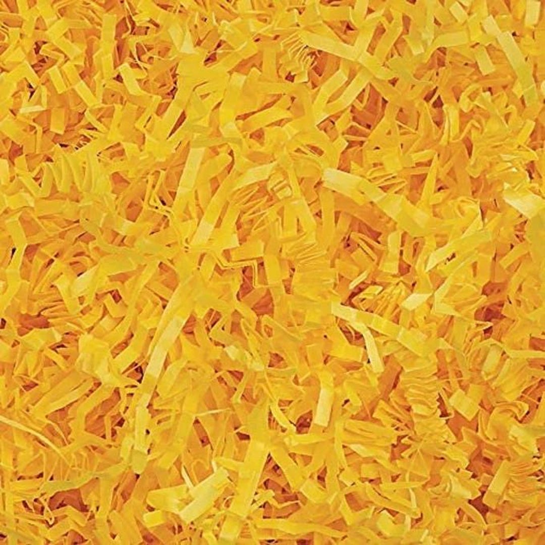 Yellow Crinkle Cut Paper Shred Packaging Materials Shredded Paper ...