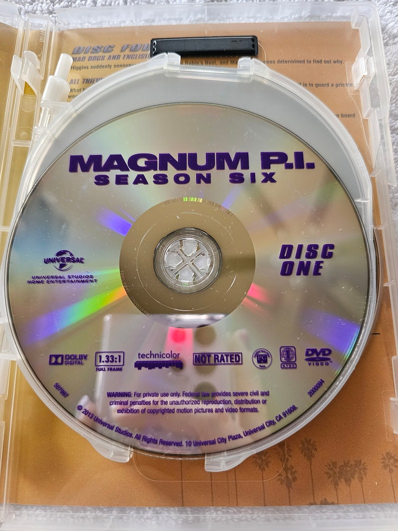 Magnum P.I Season Six Dvd Set - Etsy