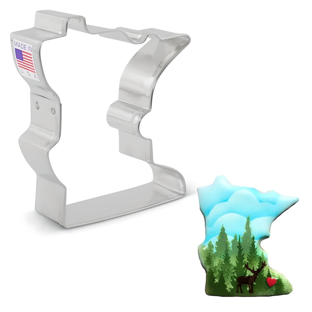 Cookie Cutter - Minnesota - Ann Clark Metal Baking Tool for Birthday ...