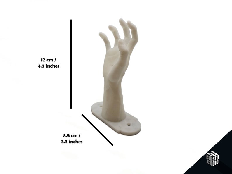 3D Printed Zombie Hand Wall Hook Wall Mounted Hook Coat Hook Keychain ...