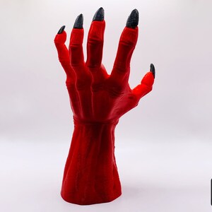 Devil Hand Hook 3D Printed Wall Mounted Hook Screw-on Stick-on ...