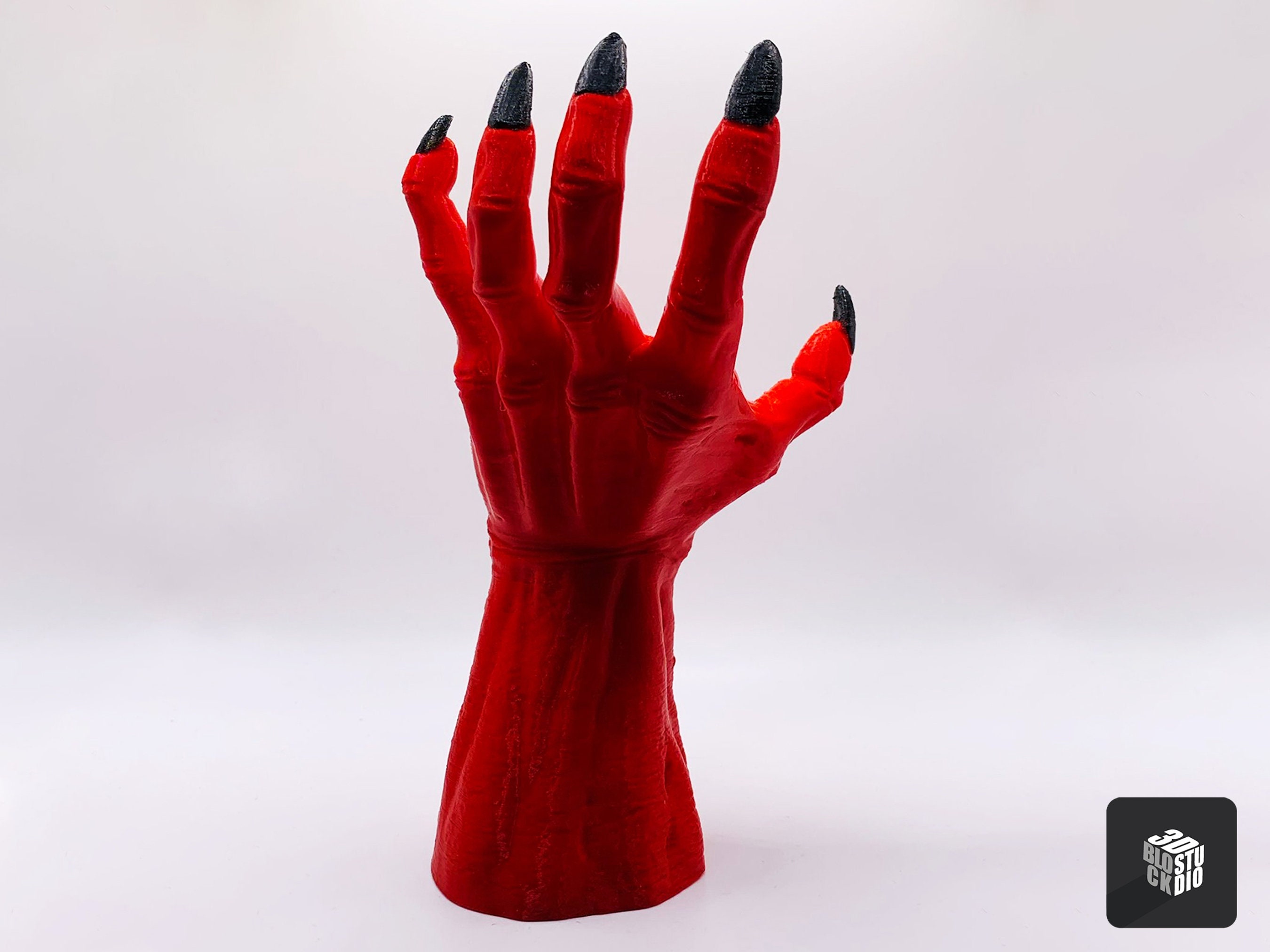 Devil Hand Hook 3D Printed Wall Mounted Hook Screw-on Stick-on ...