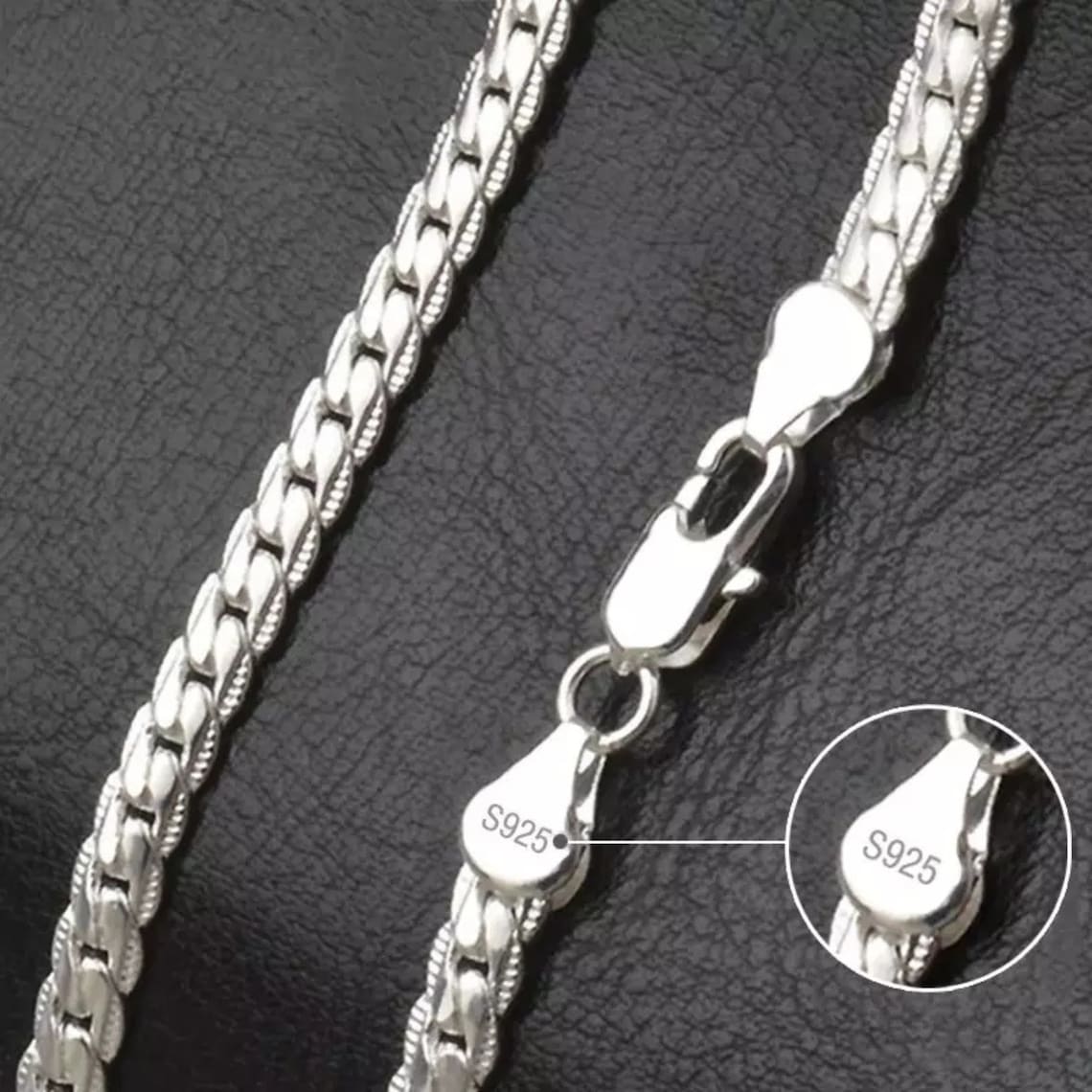 Unisex 6mm Silver Chain Necklace Men and Women Necklace - Etsy