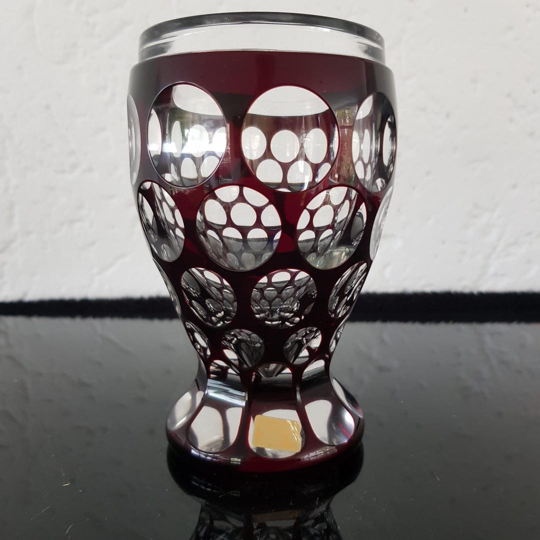 Great German Fritz Berg Black-stained and Engraved Lead Crystal Glass ...