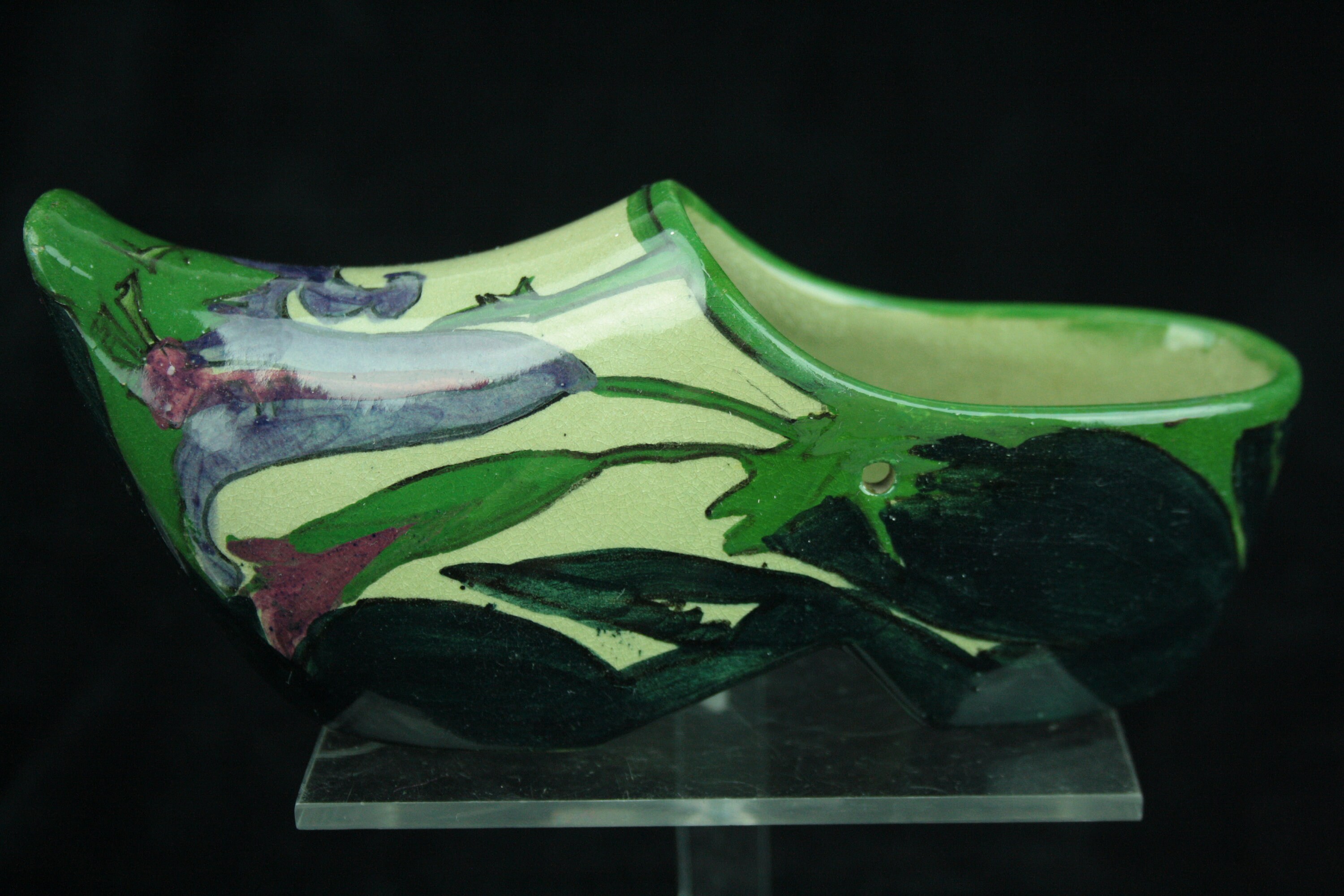 Art Nouveau High Gloss Dutch Art Pottery Wooden Shoe klomp - Etsy