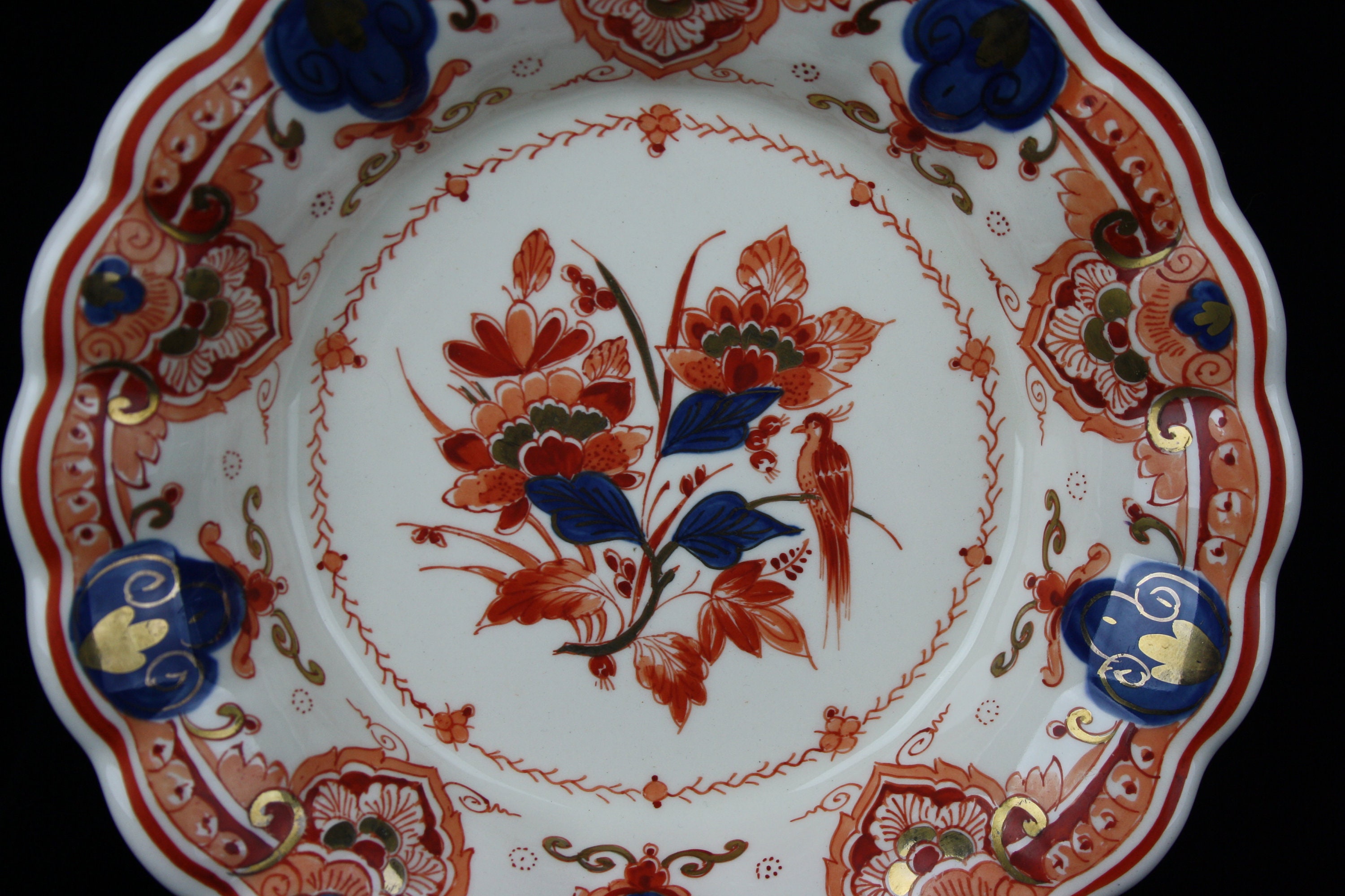 Royal Delft Delft Imari 'pijnacker' Decor Lobed Wall Plate/ Dish (1974 ...