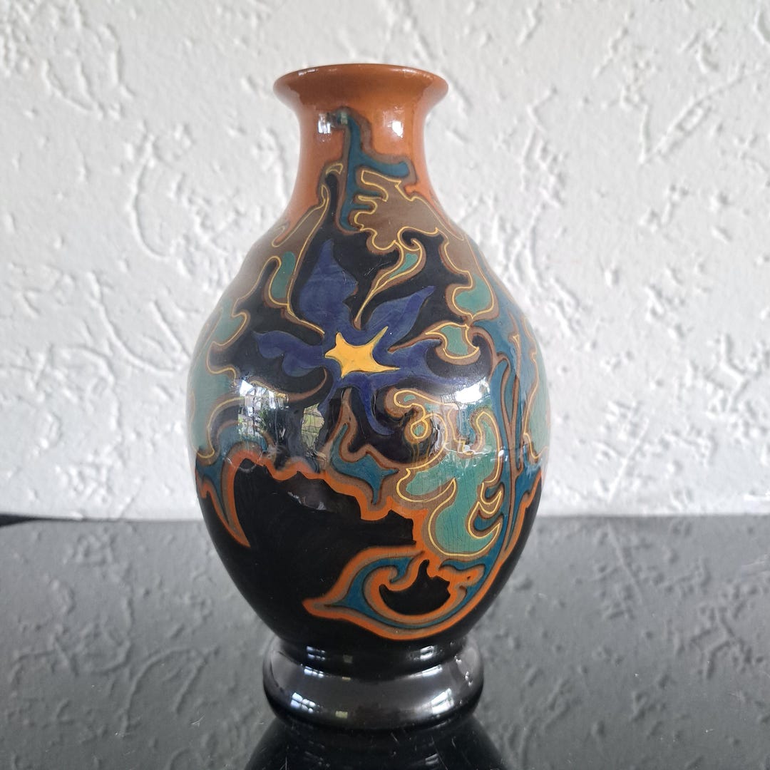 Zenith Gouda Art Pottery Art Nouveau High Gloss Vase - Etsy