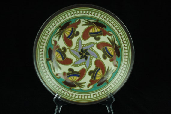 Art Deco Art Pottery Wall Plate FOH by Plateelbakkerij | Etsy