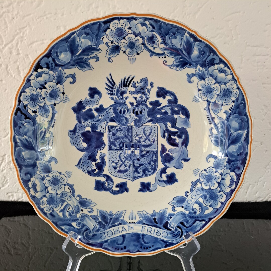 Royal Delft Commemorative Plate of the Birth of Prince Johan Friso of ...