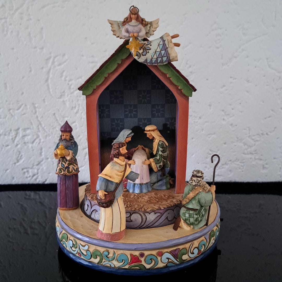 Jim Shore "o Holy Night" Nativity Music Box - Etsy