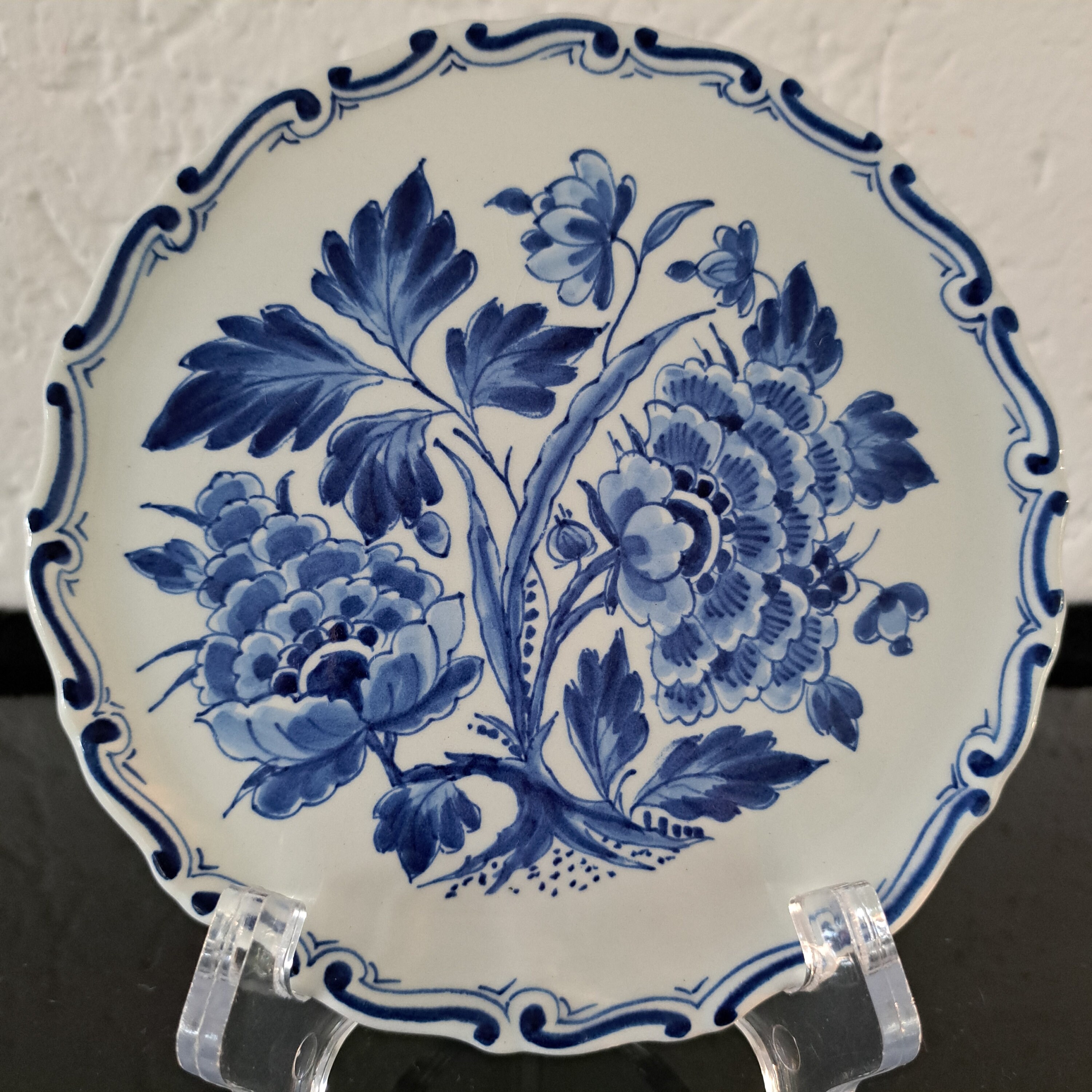 Set of 2 Identical De Porceleyne Fles (royal Delft) Delft Blue Round ...