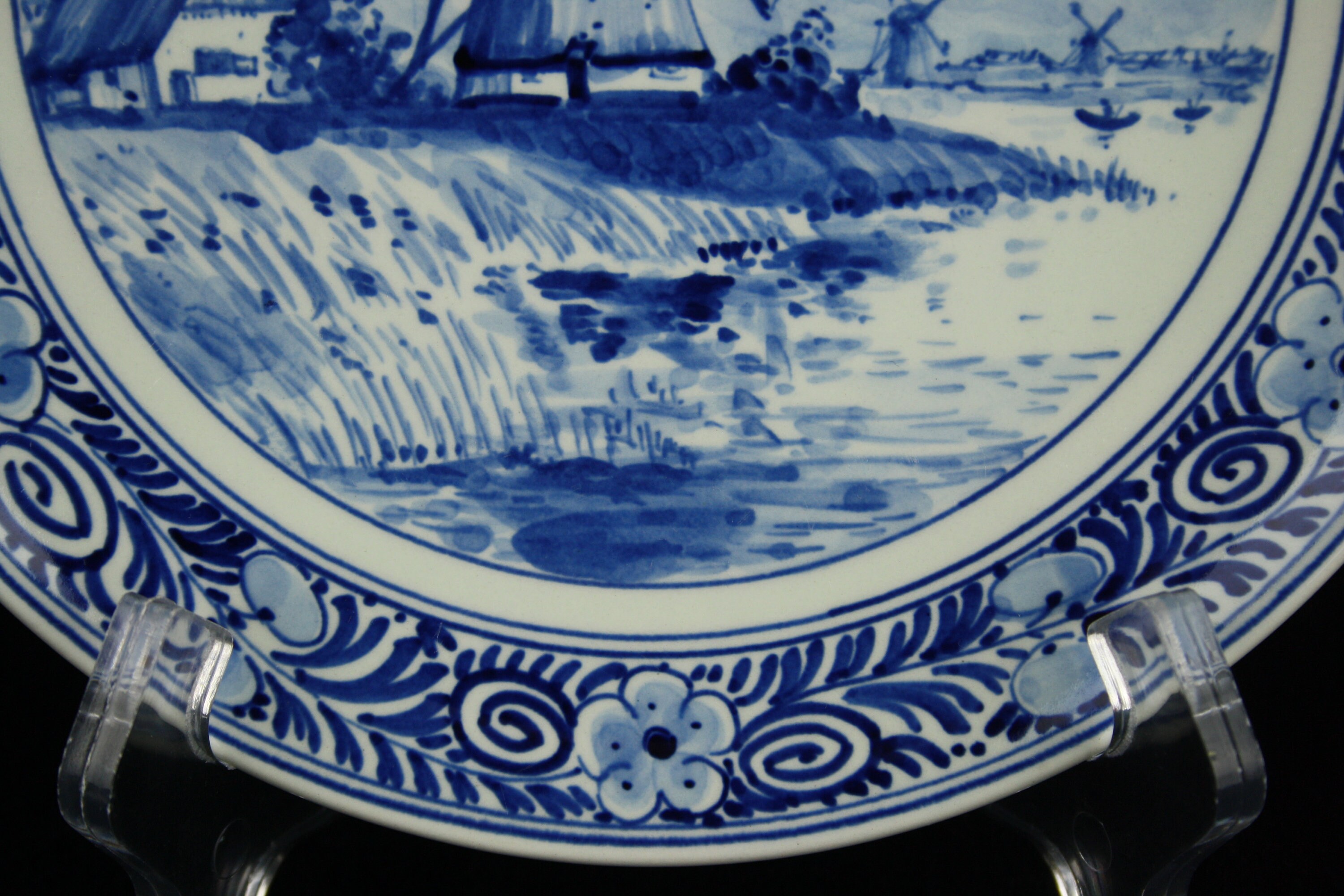 De Porceleyne Fles (royal Delft) Delft Blue Small Dutch Windmill Wall ...
