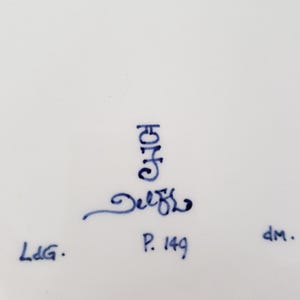 Very Large (Ø 42 Cm) De Porceleyne Fles (royal Delft) Polychrome Delft ...