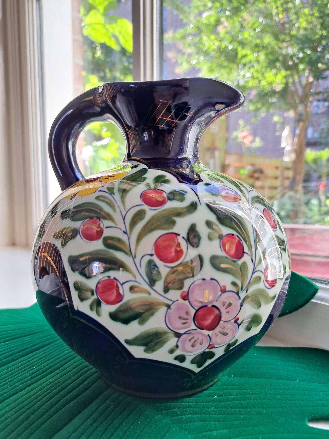 Vintage Dutch Art Pottery Gloss Pitcher/ Jug - Agnes by ...