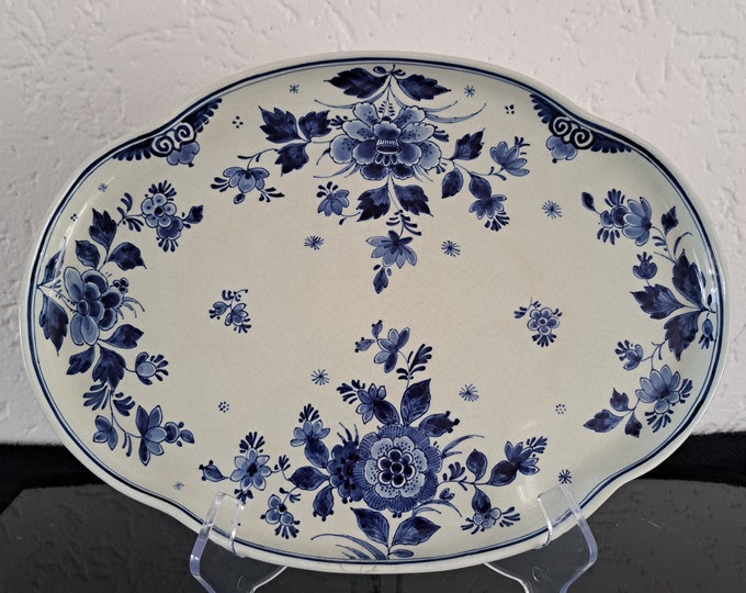 De Porceleyne Fles (royal Delft) Delft Blue Oval Tray - Dish (1939) - Etsy