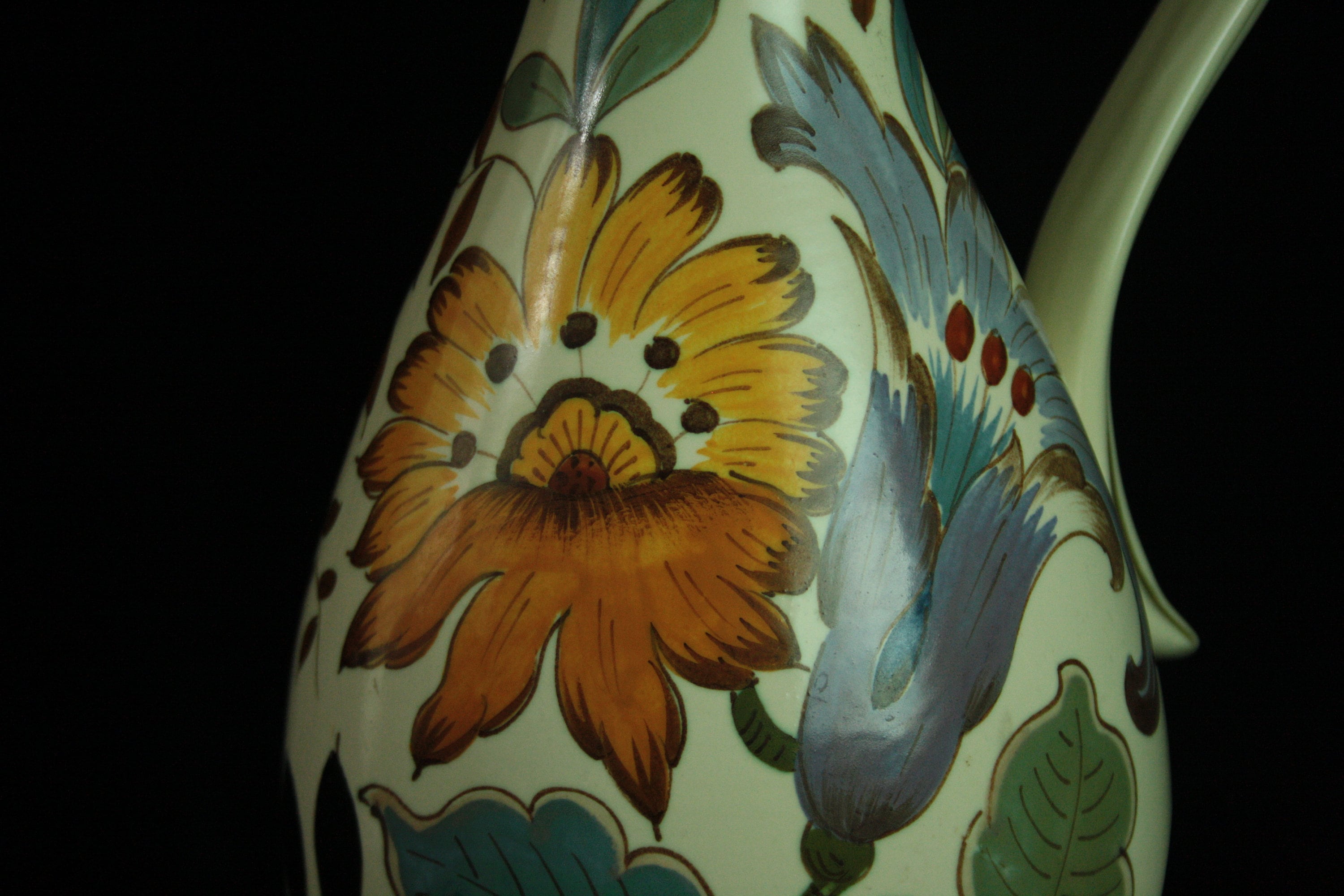 Very Large Vintage Dutch Art Pottery Dora Jug/vase by Plateelbakkerij ...