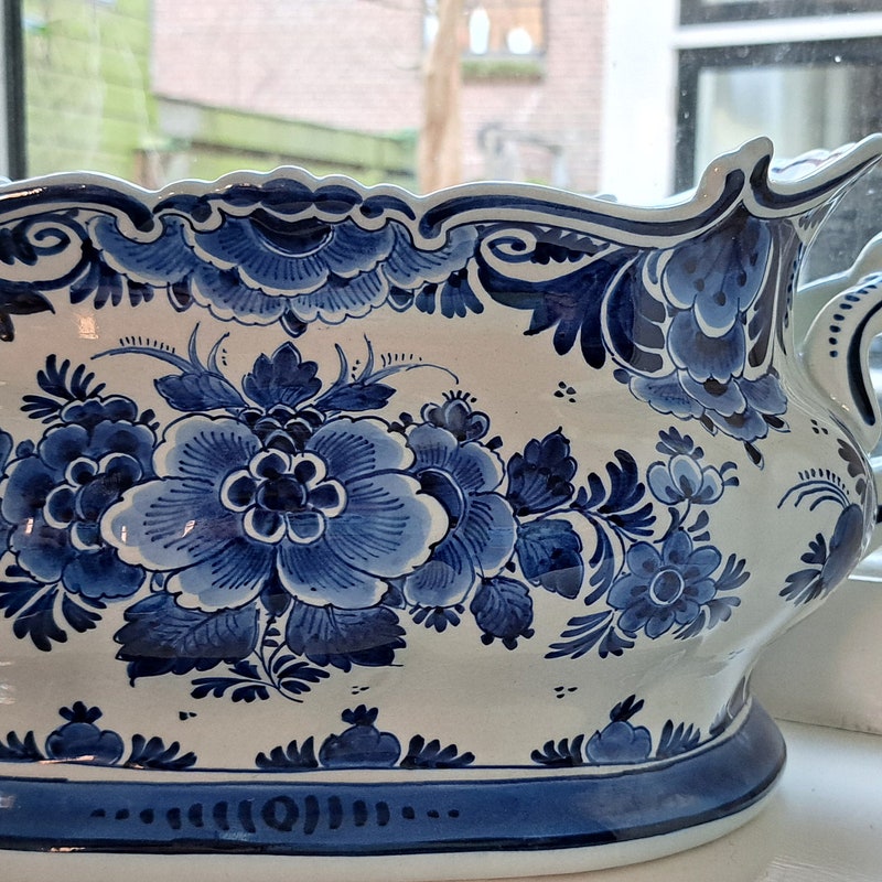 Delft Blue Planter - Etsy