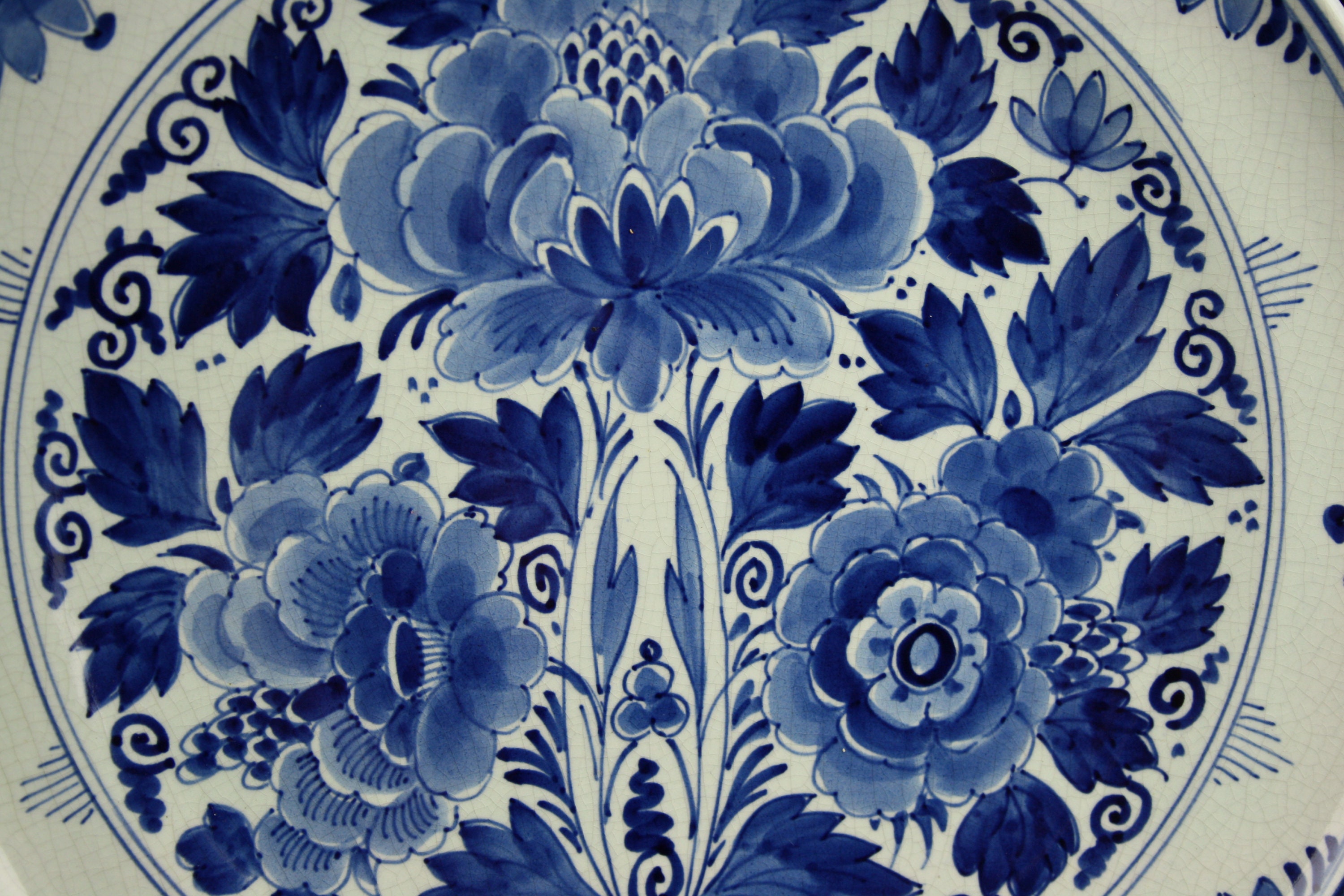 De Porceleyne Fles royal Delft Pair of Identical Delft Blue Plates 1925 ...