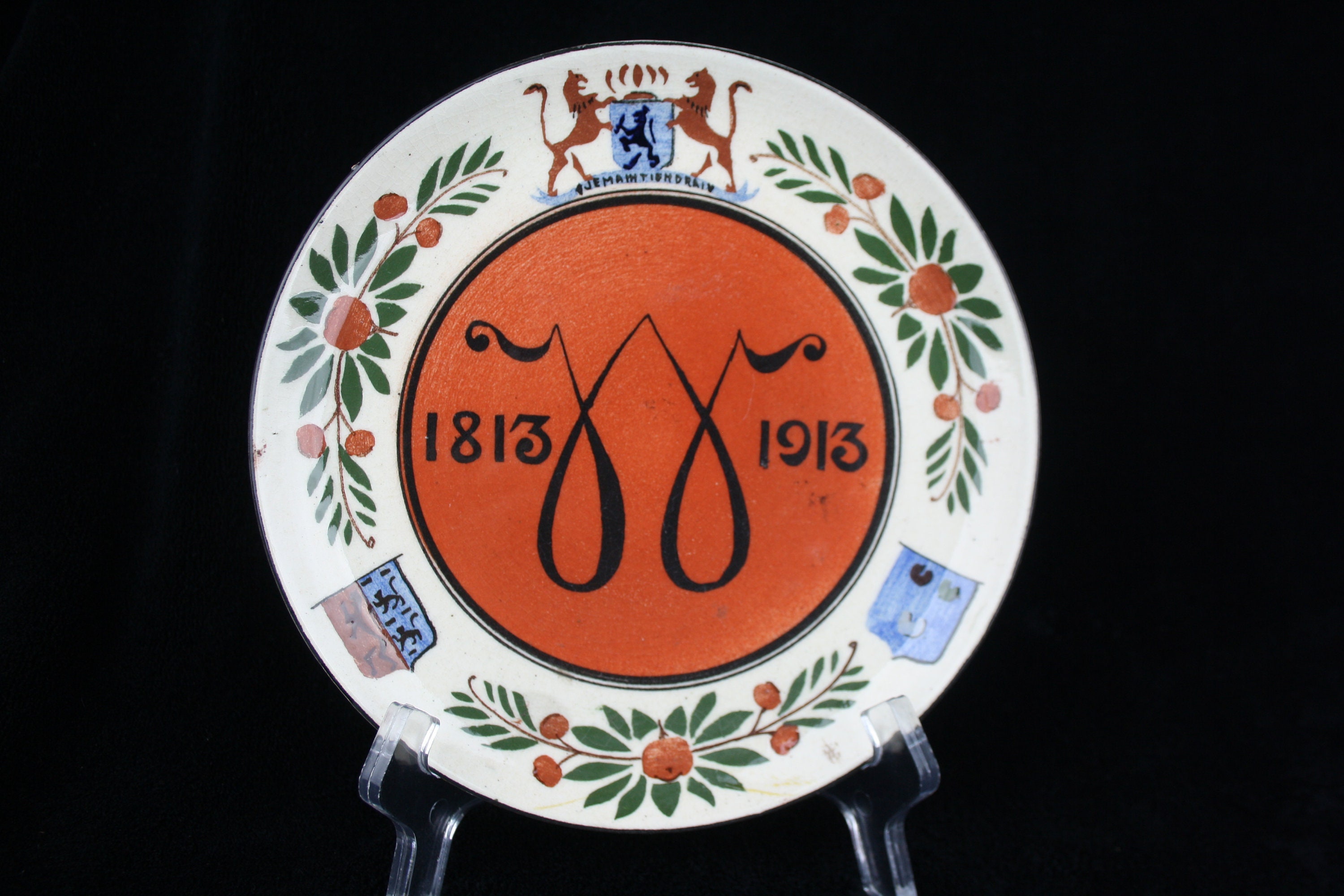 Rare Commemorative Plate of a 100 Years of the Kingdom of the ...