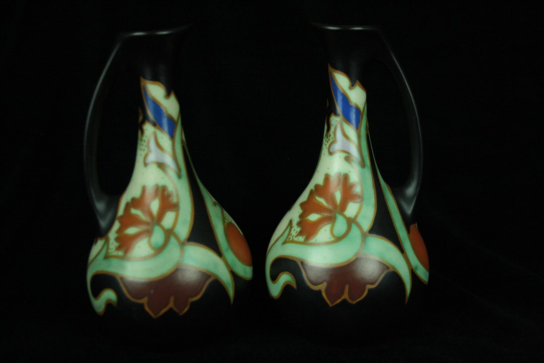 Pair of Royal Goedewaagen Art Deco Anjer Decor Jugs-vases - Etsy