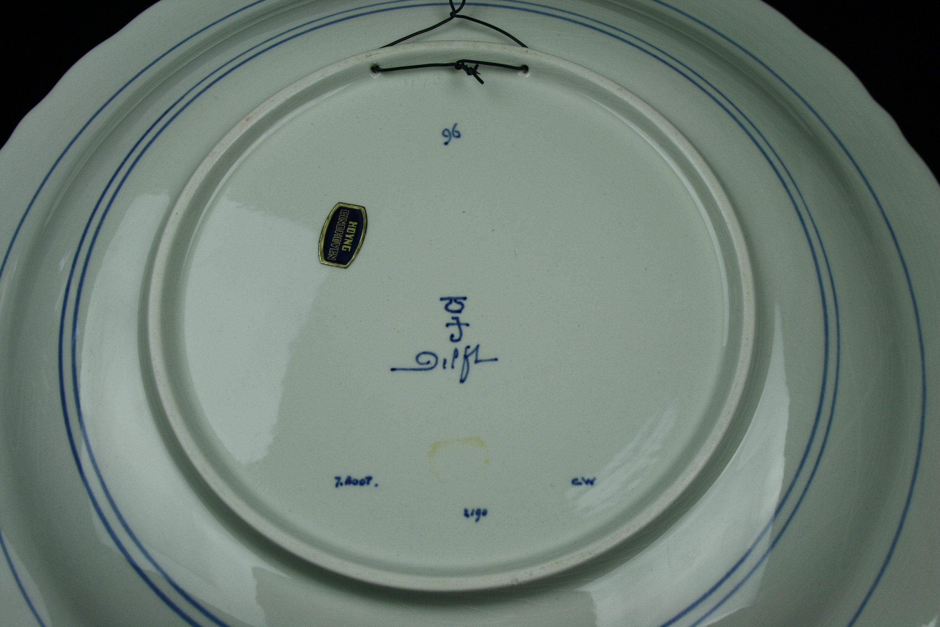 Royal Delft Large Delft Blue Rembrandt 'titus' Charger - Etsy Royal Delft Large Delft Blue Rembrandt 'titus' Charger - Etsy