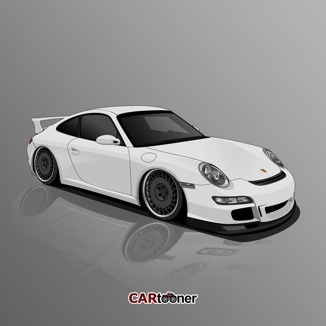 Custom Car Illustration From Photo | Personalized Car Drawing | Digital ...