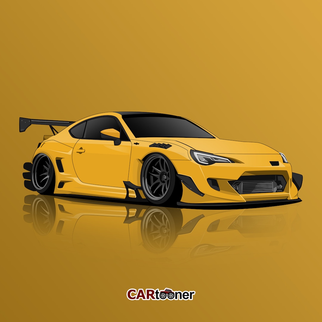 Custom Car Illustration From Photo | Personalized Car Drawing | Digital ...