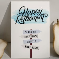 Printable Retirement Card / Happy Retirement / Instant Download / 5x7 ...