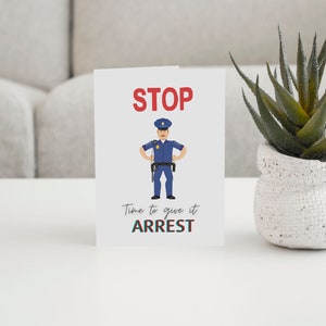 Police Retirement Card, Printable Police Retirement Card, Printable ...