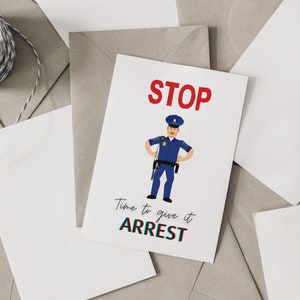 Police Retirement Card, Printable Police Retirement Card, Printable ...