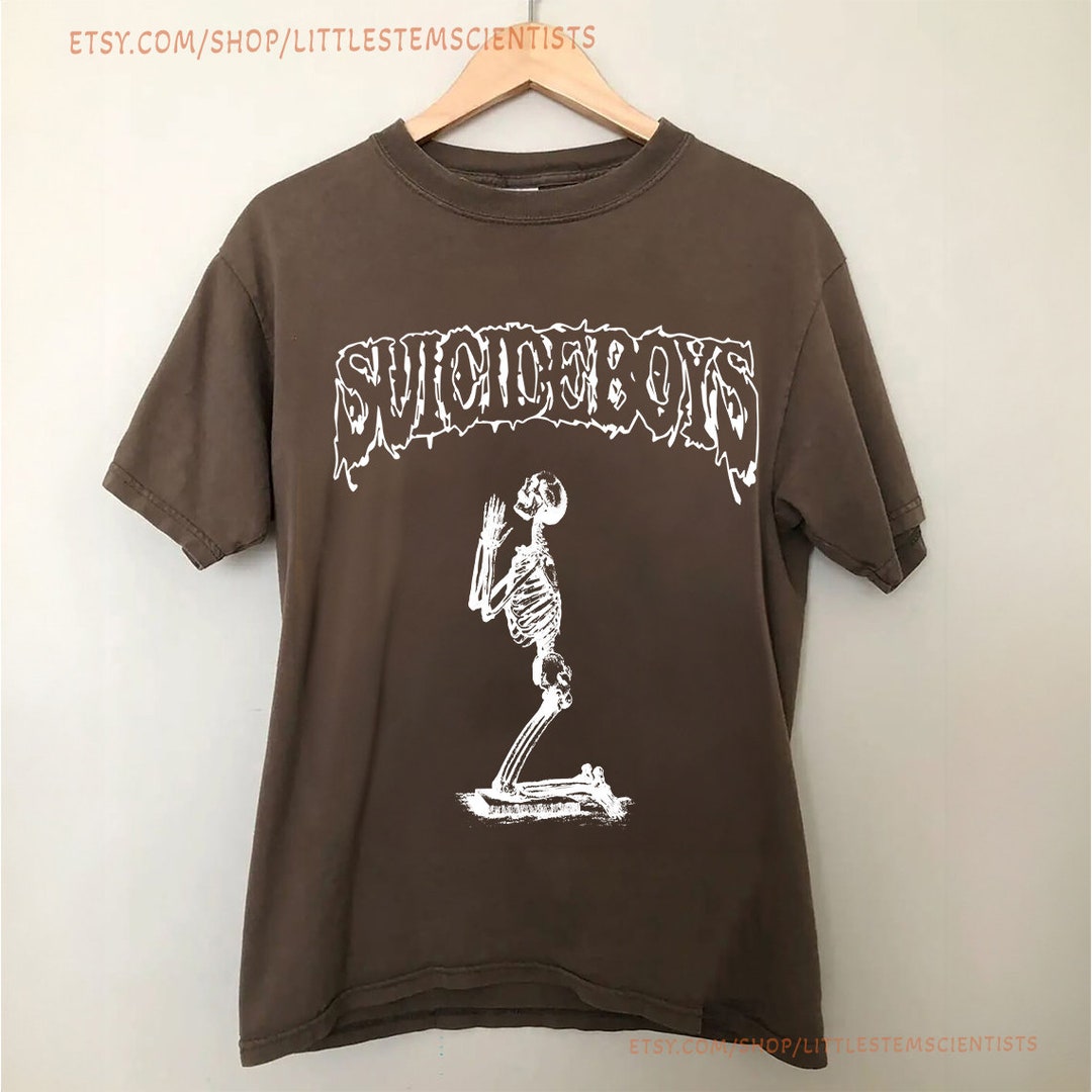 Suicideboys Vintage Shirt Brown, G59 Merch, Suicideboys Skeleton Shirt ...