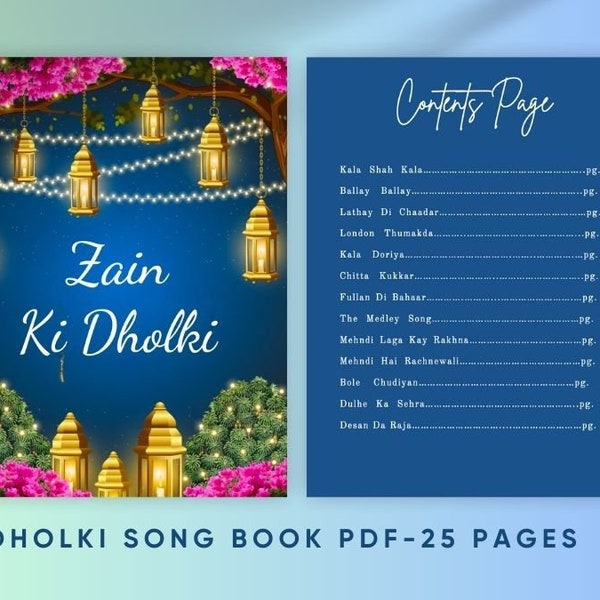 Modern Dholki Book, Desi Song Book, Dholki Songs Lyrics Book, Mehndi ...