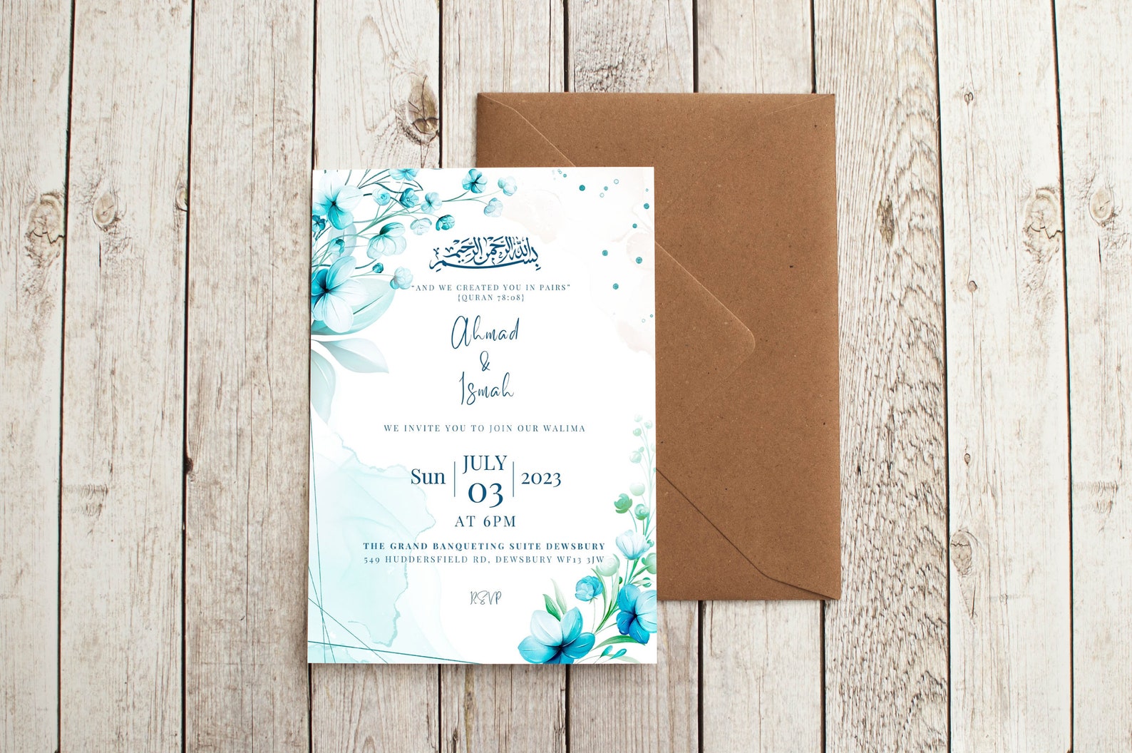 Digital Wedding Invitation, Animated Wedding Invite Video Template ...