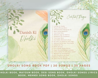 Modern Dholki Book, Desi Song Book, Dholki Songs Lyrics Book, Mehndi ...