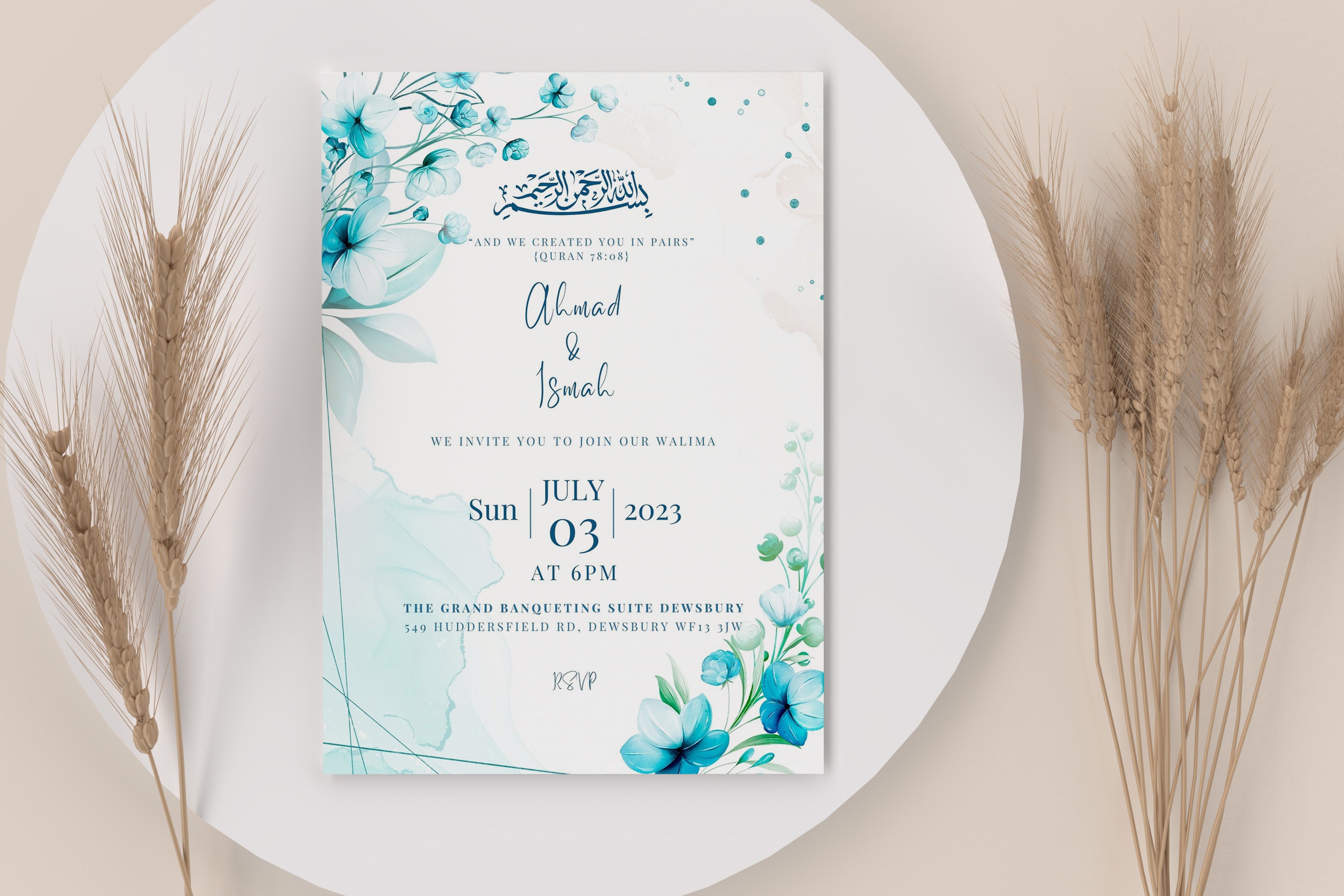 Digital Wedding Invitation, Animated Wedding Invite Video Template ...