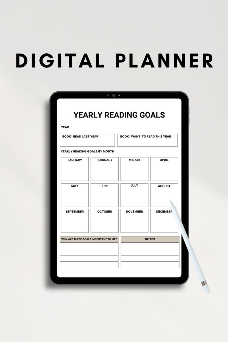 Digital Reading Journal, Book Review & Library Tracker, Digital Reading ...