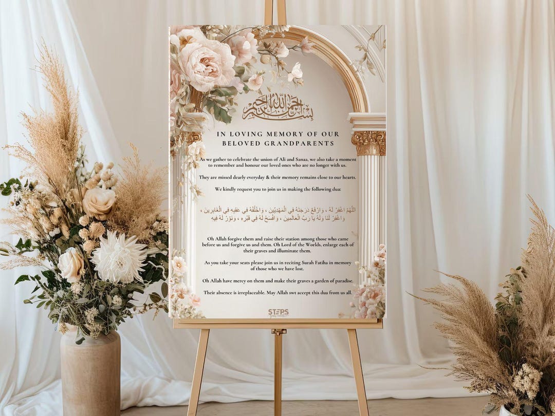 Personalised in Memory of Sign, Printable in Loving Memory Sign for ...