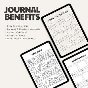 Digital Reading Journal, Book Review & Library Tracker, Digital Reading ...