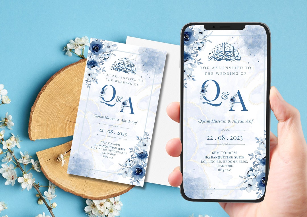 Animated Wedding Invitation Video Template, Wedding Card Video ...