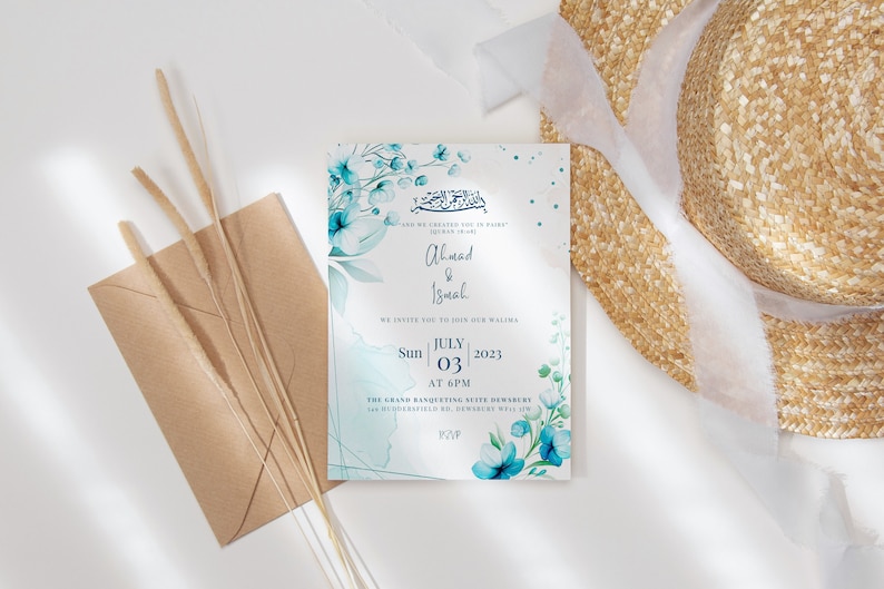 Digital Wedding Invitation, Animated Wedding Invite Video Template ...