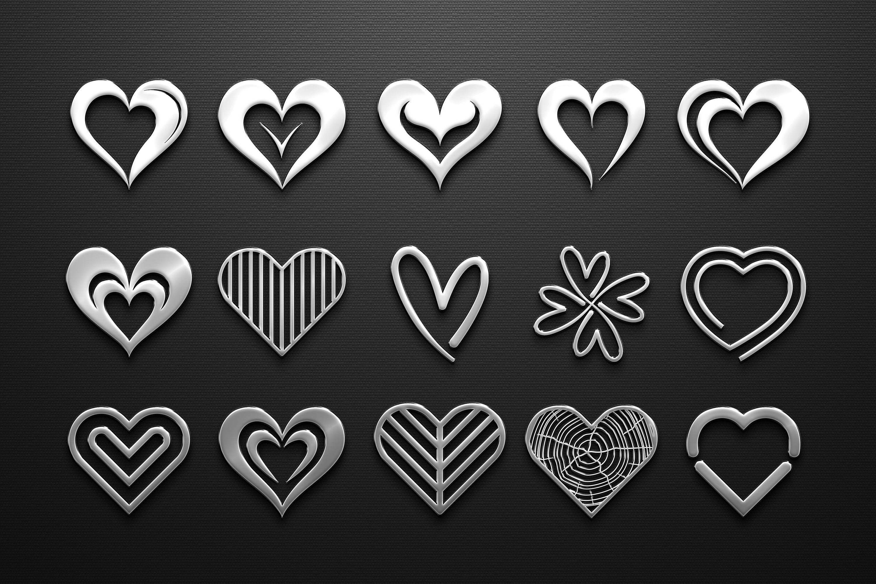 Heart SVG Bundle, Heart Svg, Heart Clipart, Doodle Hearts, Valentines ...