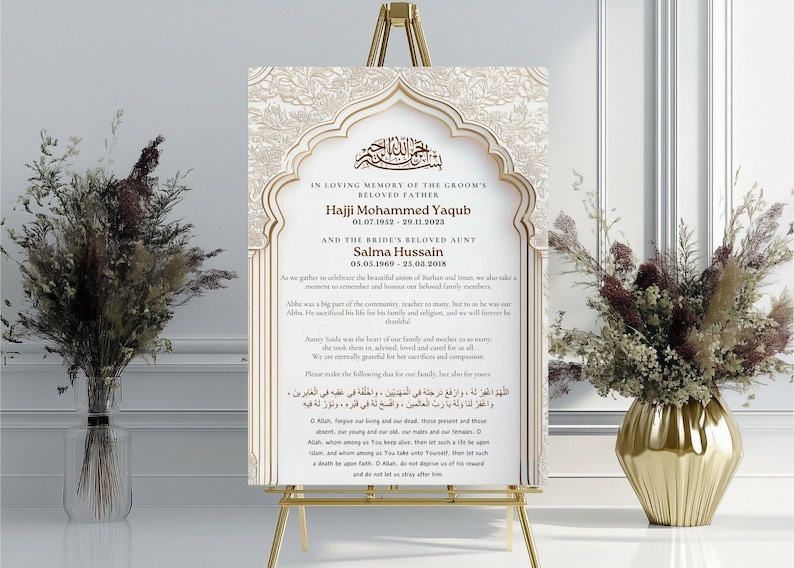 Personalised in Memory of Sign, Printable in Loving Memory Sign for ...