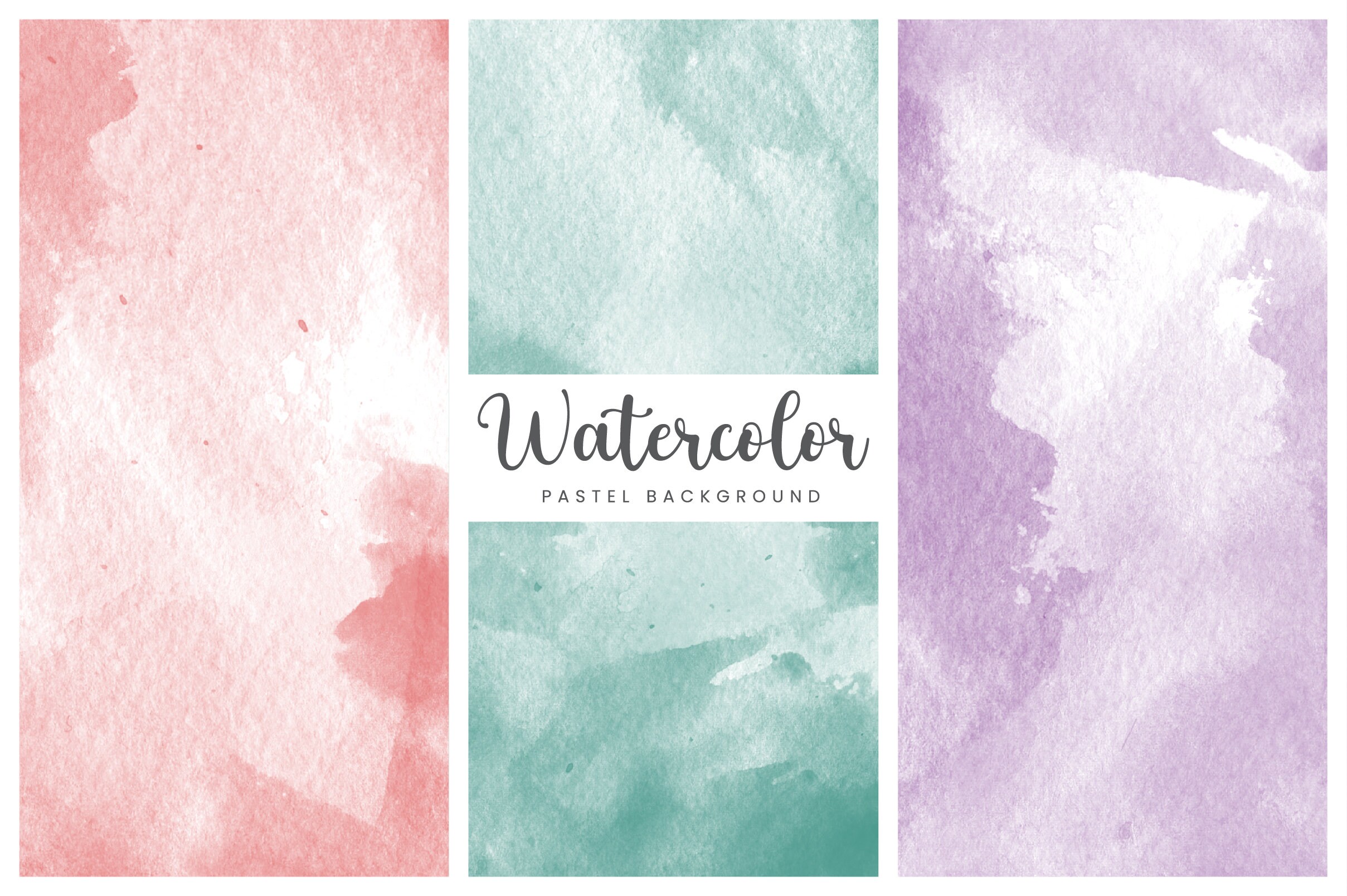 Watercolor Pastel Background Clipart Abstract Watercolor - Etsy