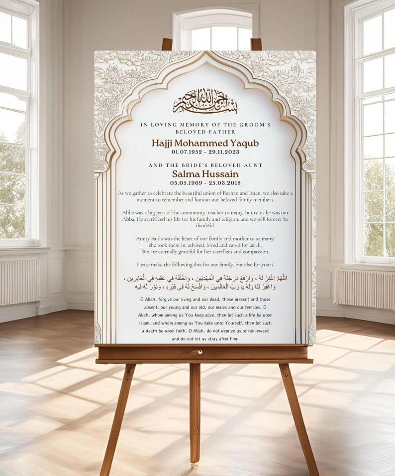 Personalised in Memory of Sign, Printable in Loving Memory Sign for ...